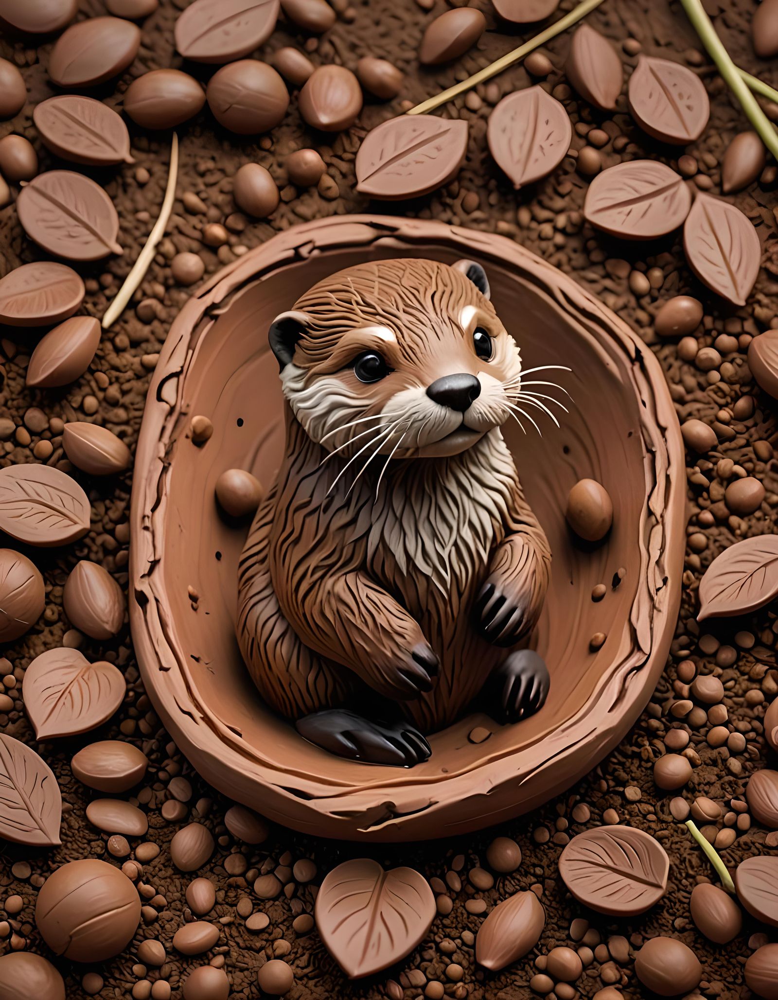 animated clay otter - AI Generated Artwork - NightCafe Creator