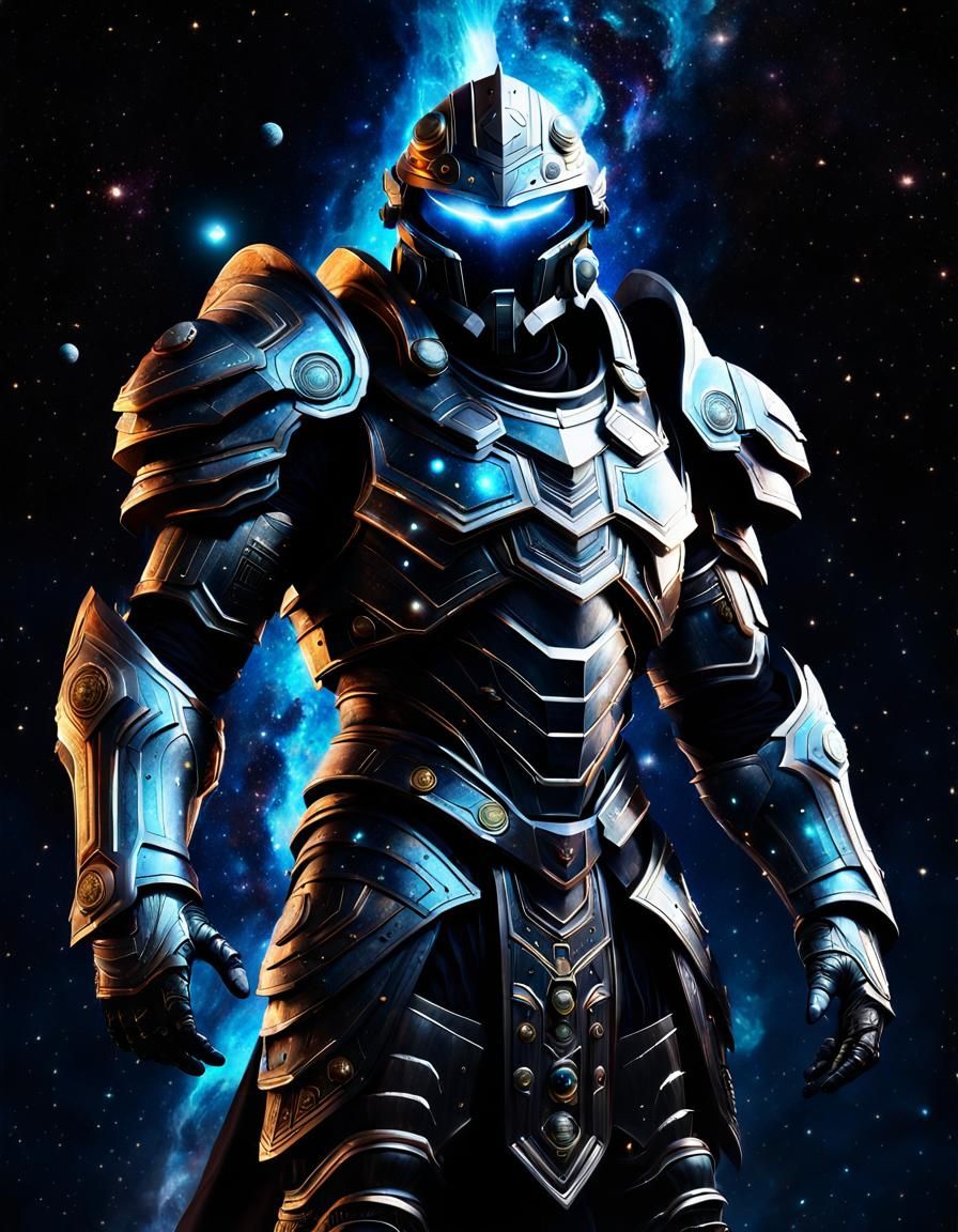Galactic Sentinel: The Celestial Knight - AI Generated Artwork ...
