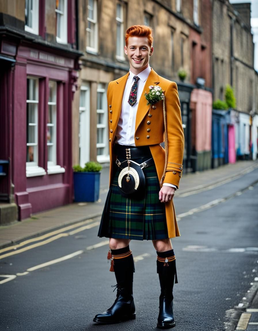 Ginger in a Kilt - AI Generated Artwork - NightCafe Creator