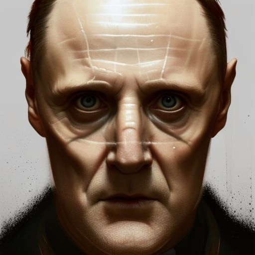 Hannibal Lecter in the flesh. - AI Generated Artwork - NightCafe Creator
