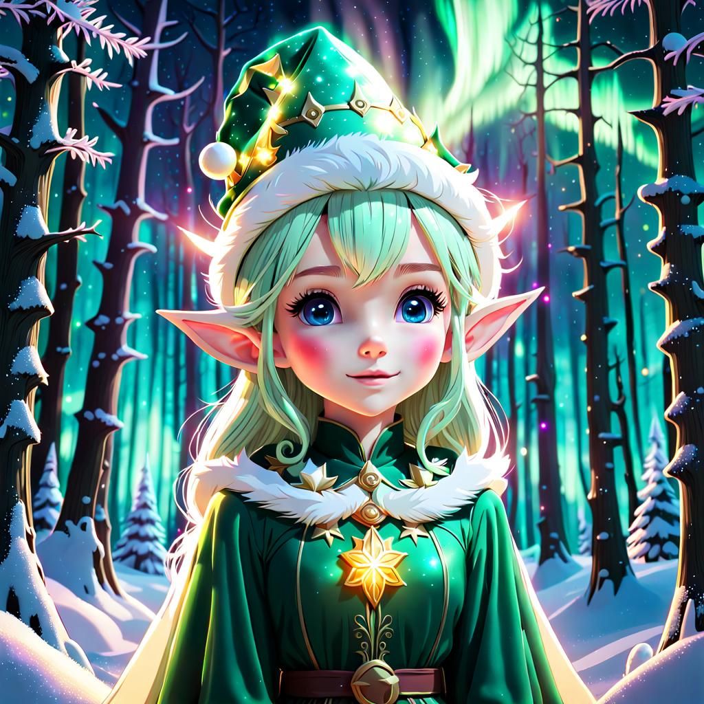 Kawaii elf.. - AI Generated Artwork - NightCafe Creator