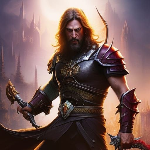 Furious Warrior - AI Generated Artwork - NightCafe Creator