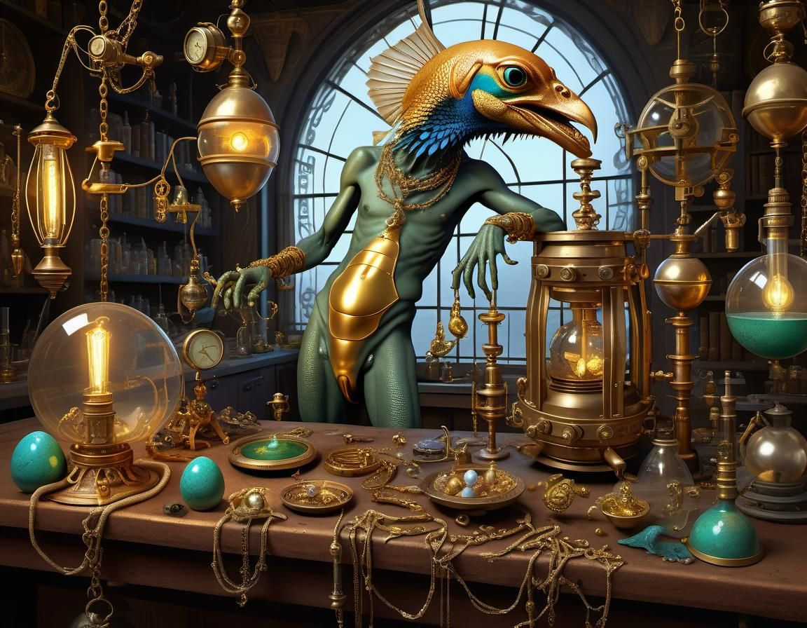 Laboratory of the Temporal Lobe - AI Generated Artwork - NightCafe Creator