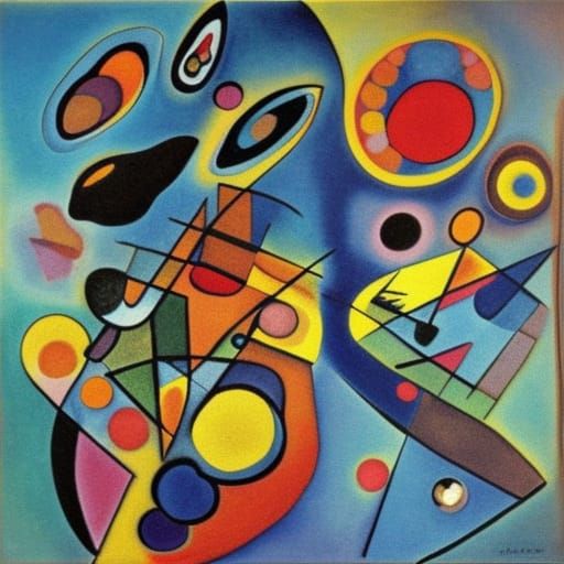 Kandinsky cats - AI Generated Artwork - NightCafe Creator