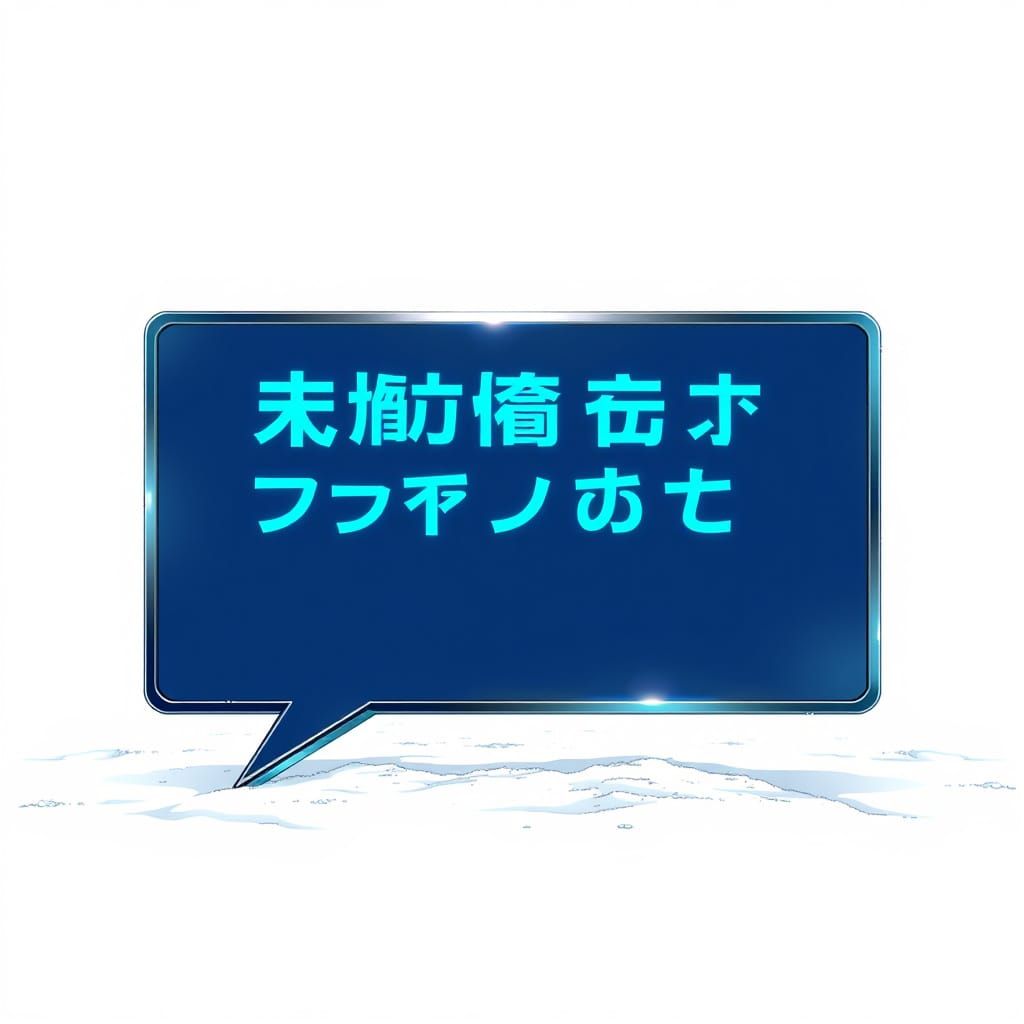 Anime JRPG Dialog Box with Metallic Border and Ele... - AI Art