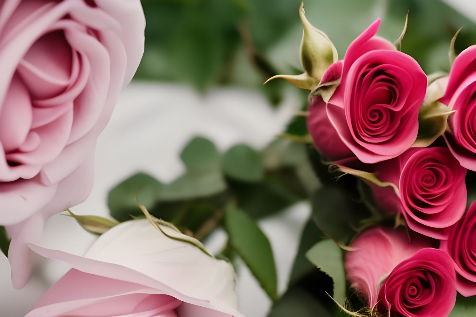 Rose Bouquet for Valentines Day. - AI Generated Artwork - NightCafe Creator