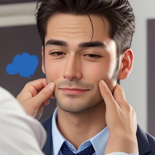 Handsome Man getting his cheeks pinched - AI Generated Artwork ...