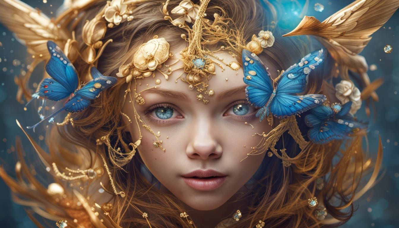 Golden Air Faerie - AI Generated Artwork - NightCafe Creator