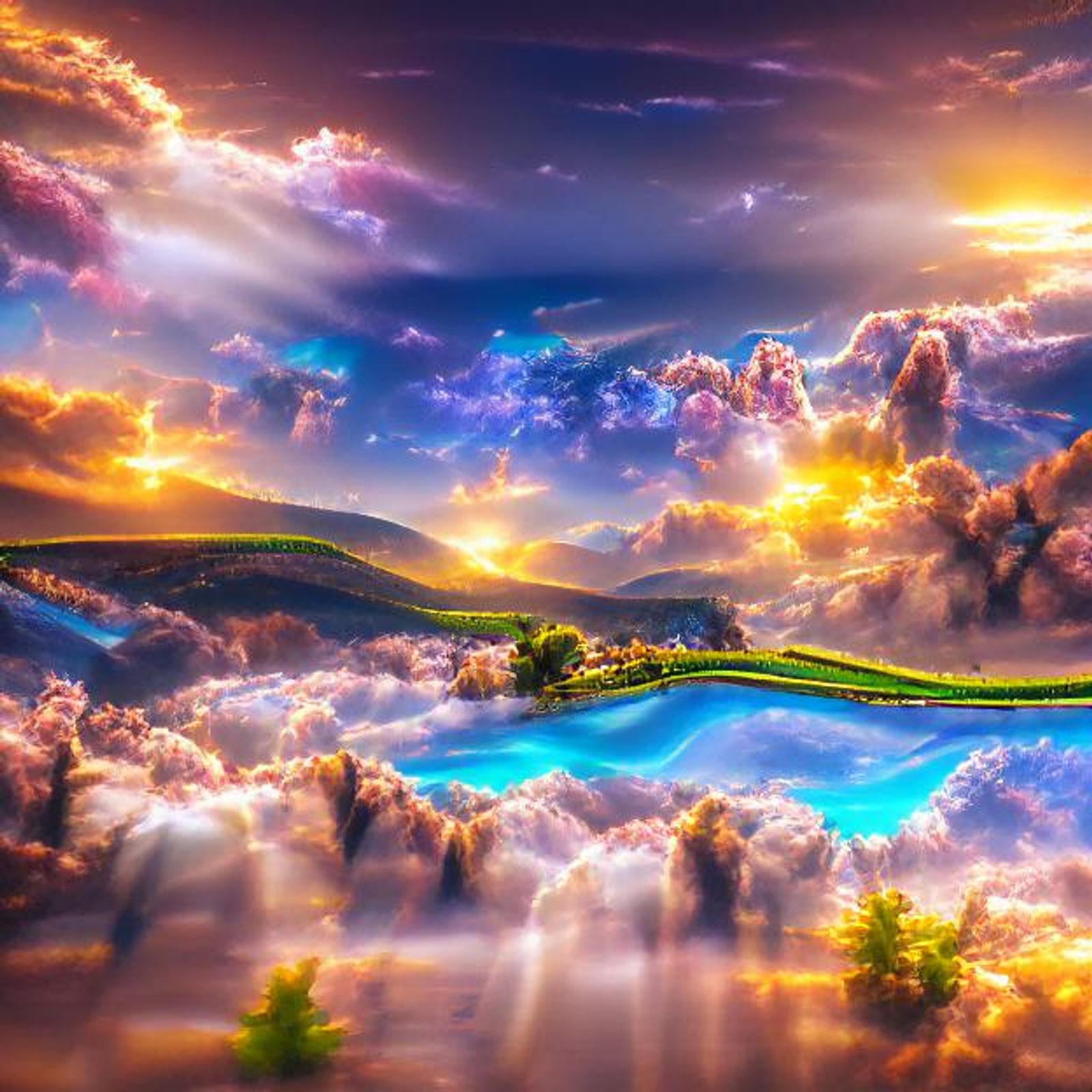 Heaven’s beauty - AI Generated Artwork - NightCafe Creator
