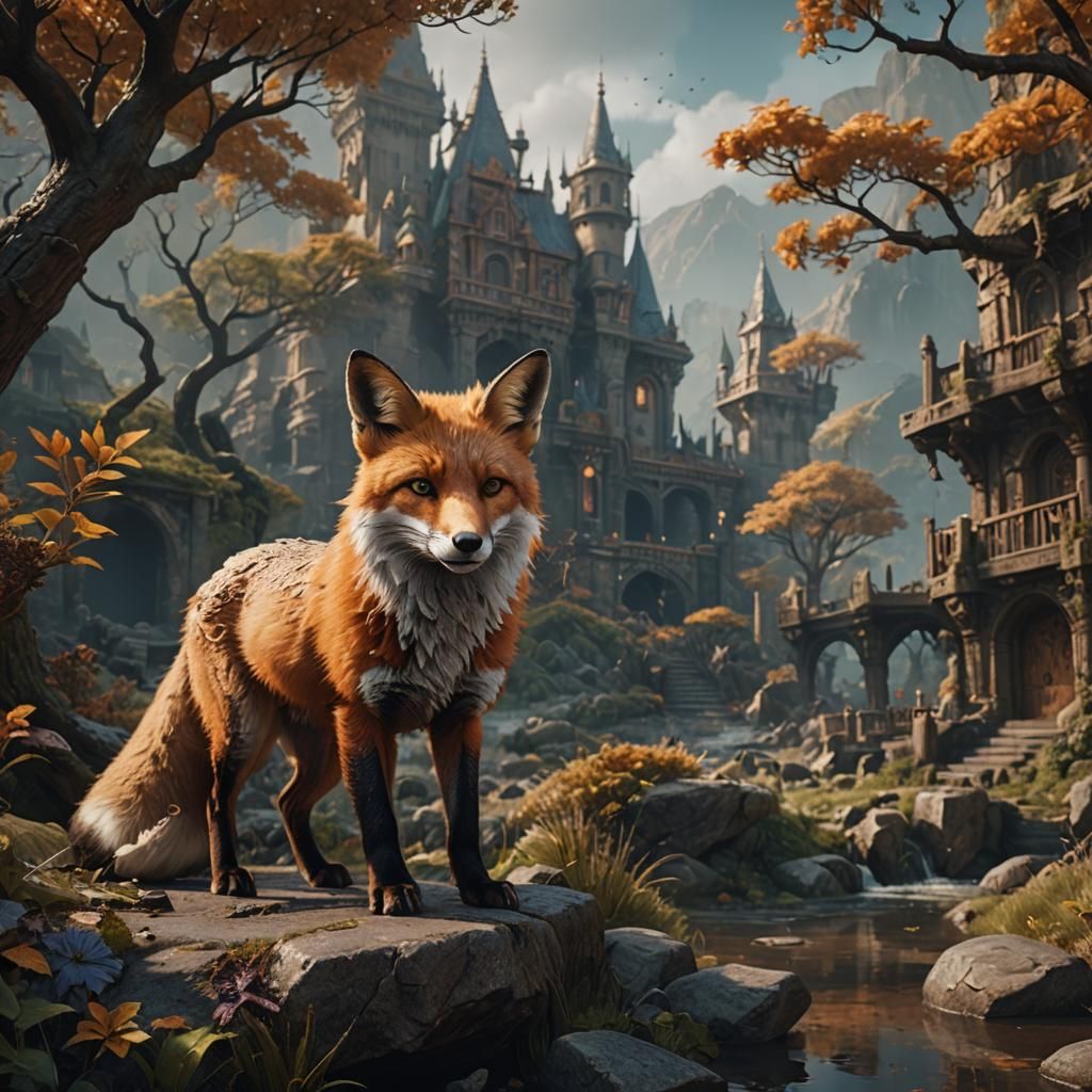 a fox - AI Generated Artwork - NightCafe Creator