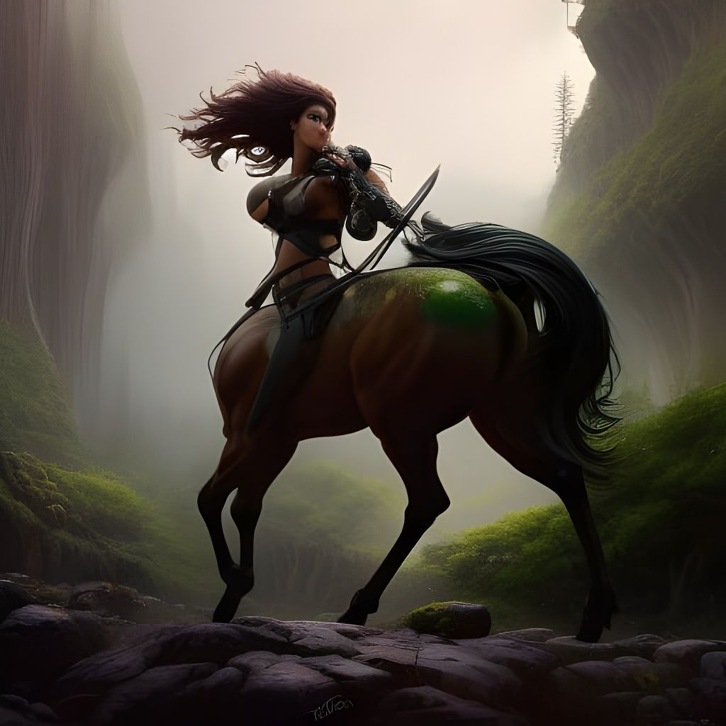 Lady Centaur - AI Generated Artwork - NightCafe Creator