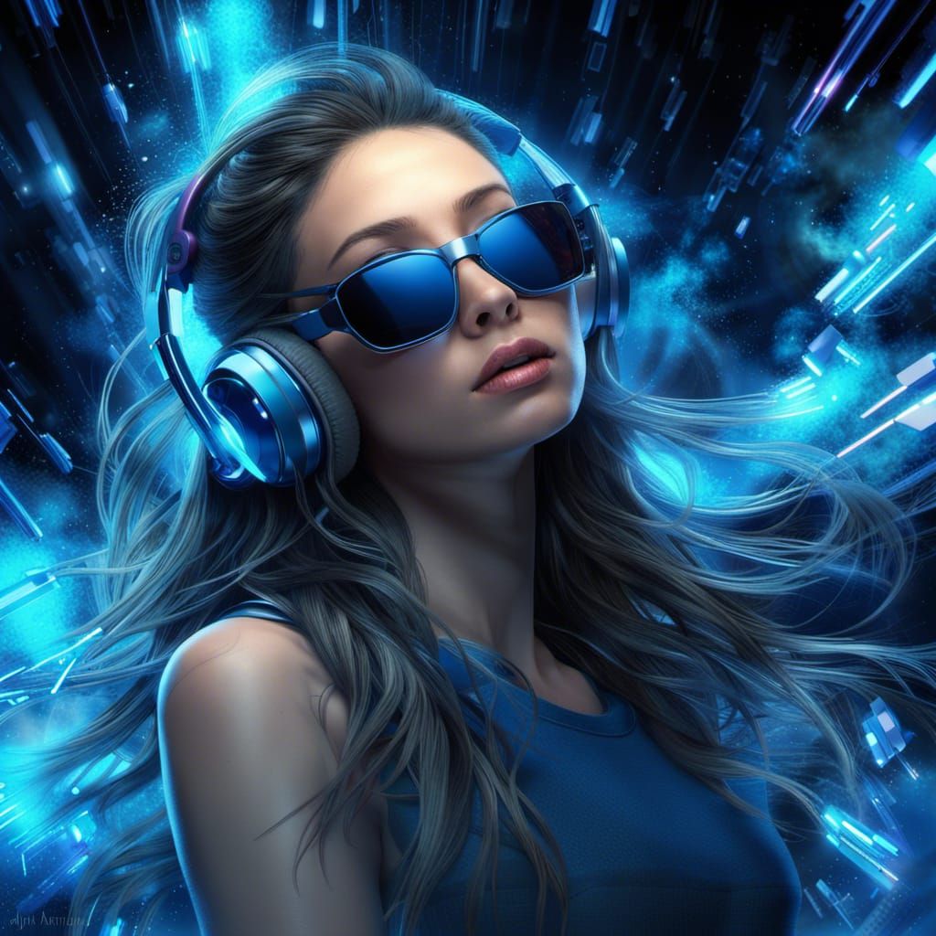 Blue Shades - AI Generated Artwork - NightCafe Creator