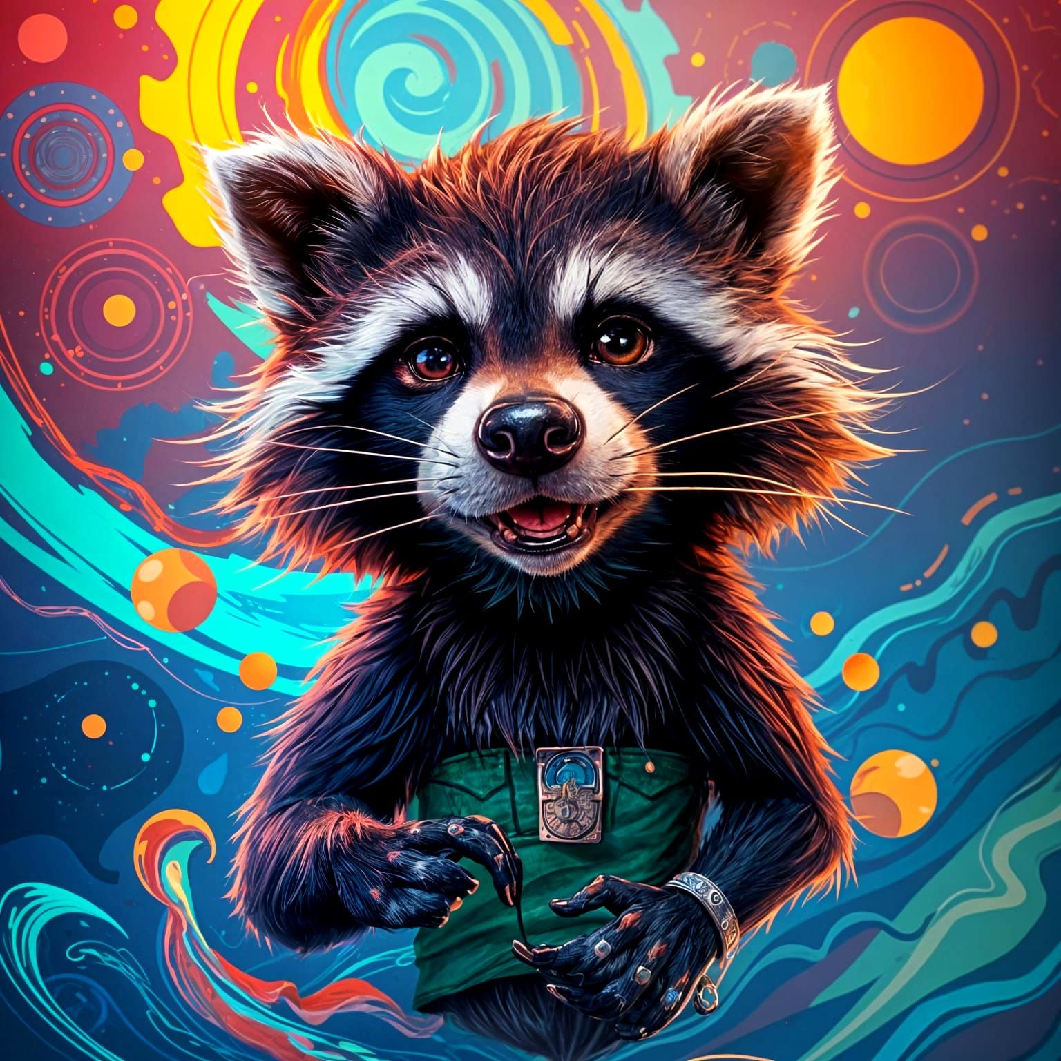 Raccoon pop art - Raccoon pop art