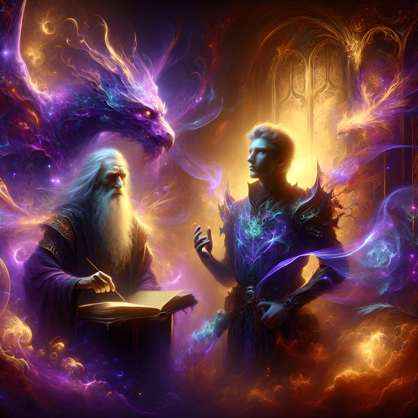 The Master's Apprentice - AI Generated Artwork - NightCafe Creator