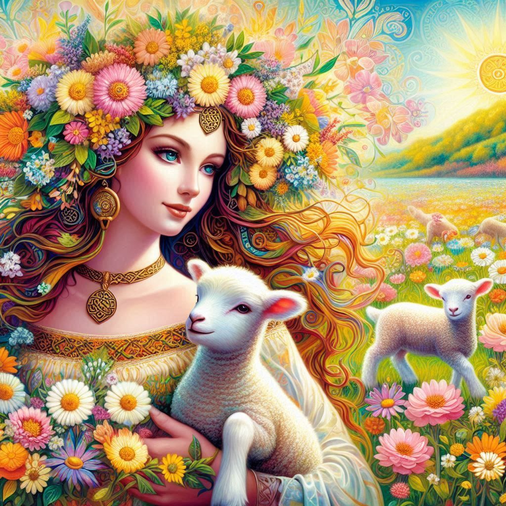 Brigit Goddess of Spring - AI Generated Artwork - NightCafe Creator