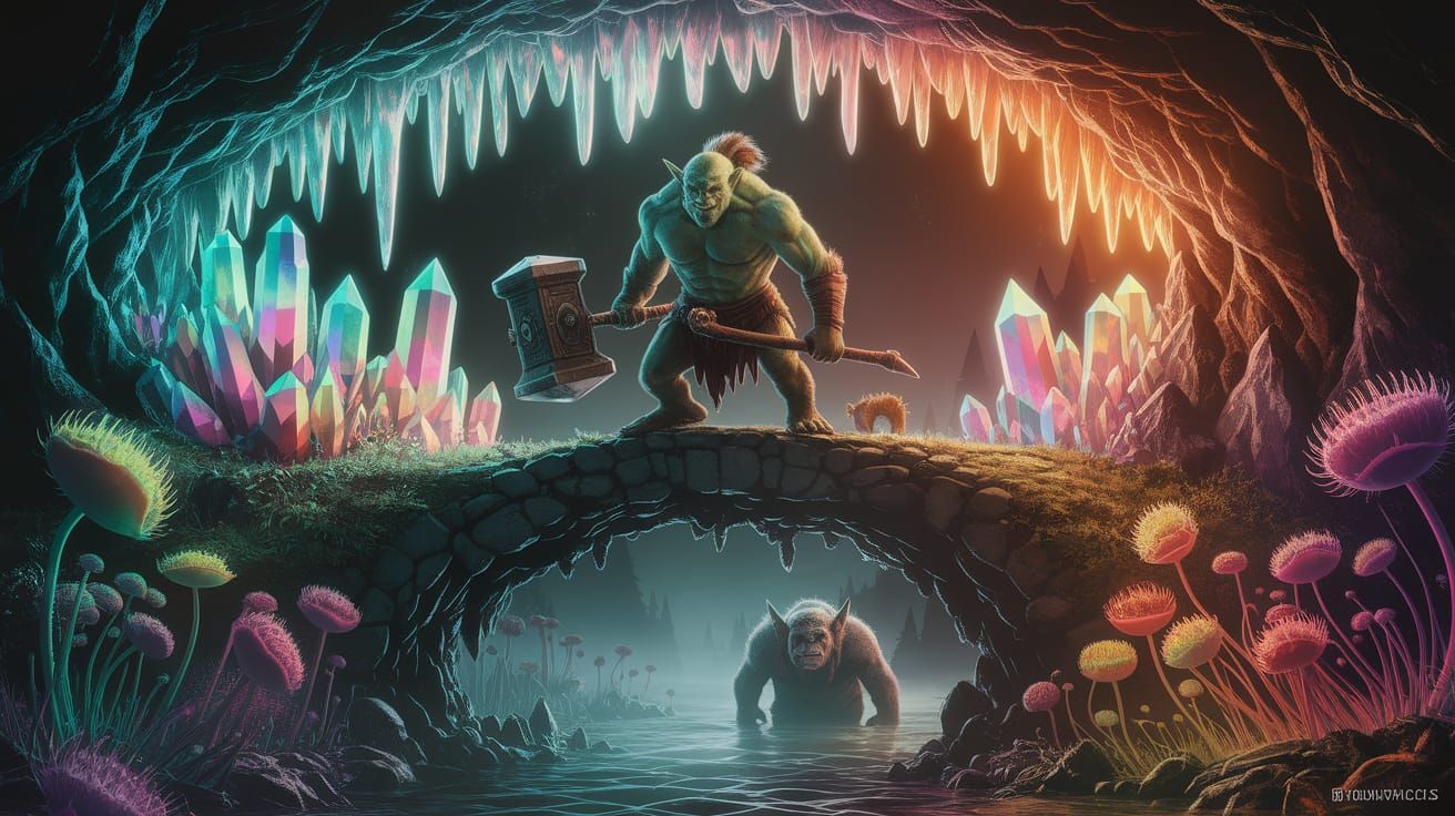 Trolls...The Threefold Pact of the Underbridge Guardian, Crystal Cave ...