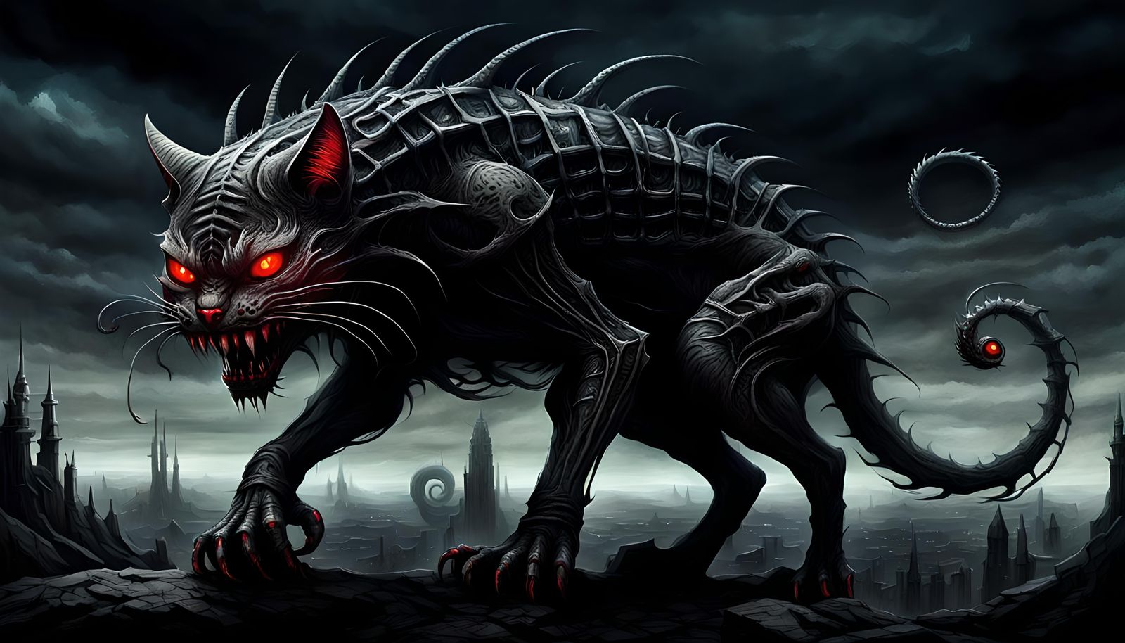 the most demonic diabolic sadistic looking cat that is so totally evil in all aspects of life ...