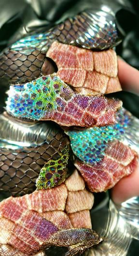 Colorful shiny snakeskin scales - AI Generated Artwork - NightCafe Creator