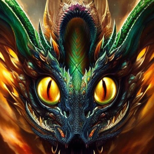 Dragon #7# - AI Generated Artwork - NightCafe Creator