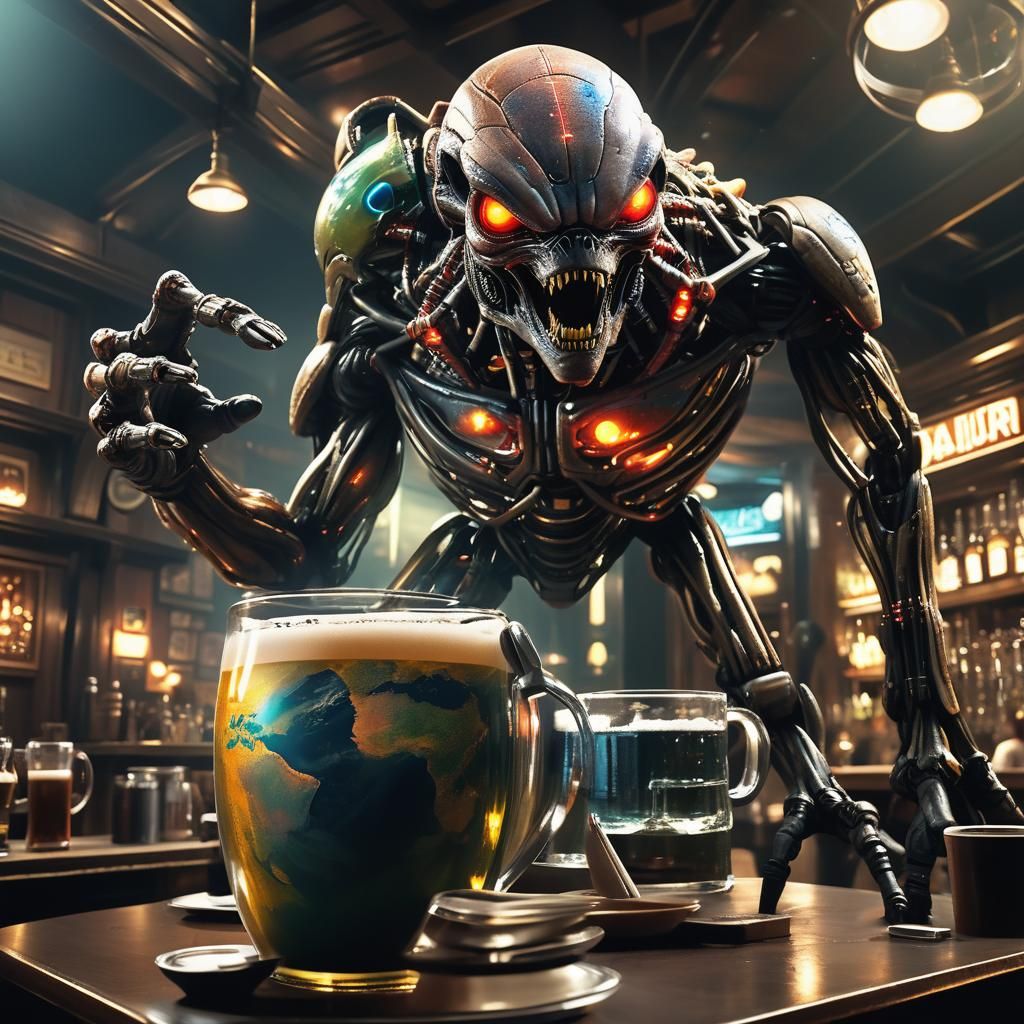 Time for a drink - AI Generated Artwork - NightCafe Creator