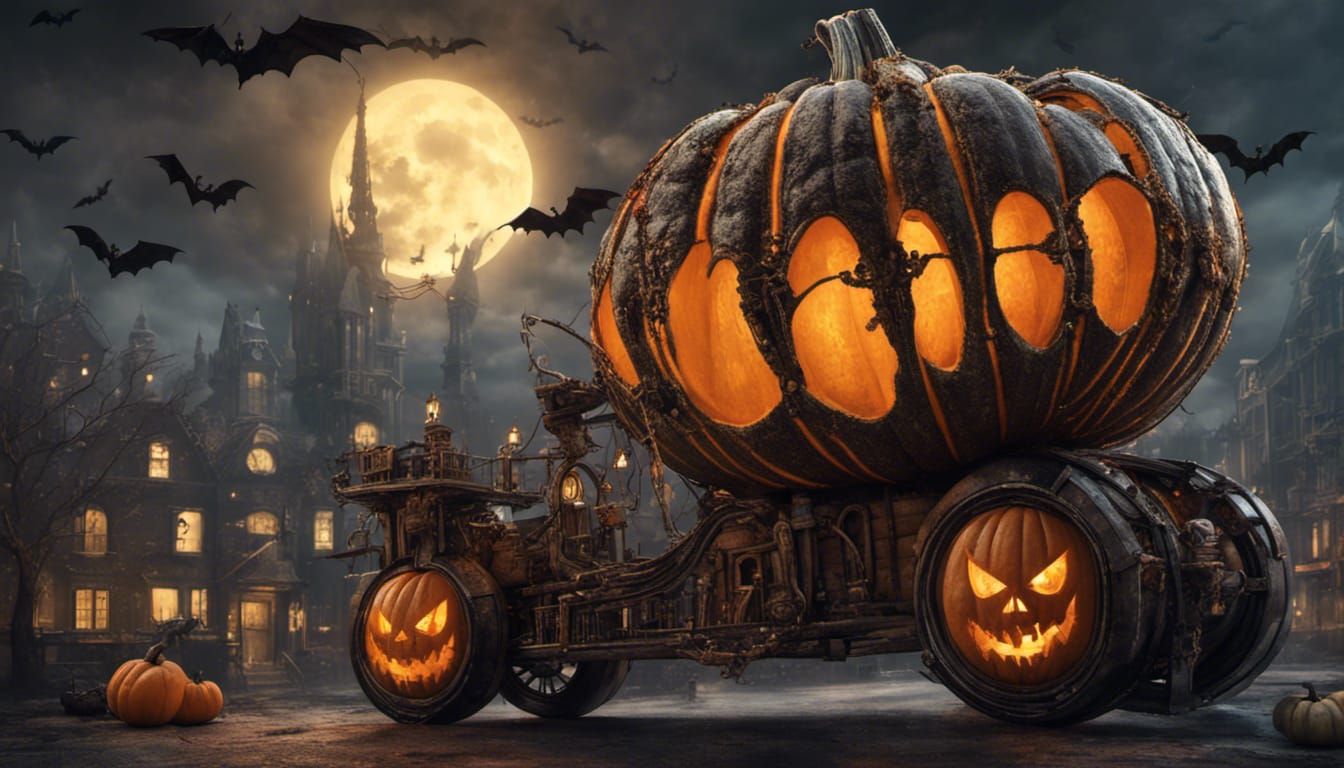 The Halloween Journey - AI Generated Artwork - NightCafe Creator