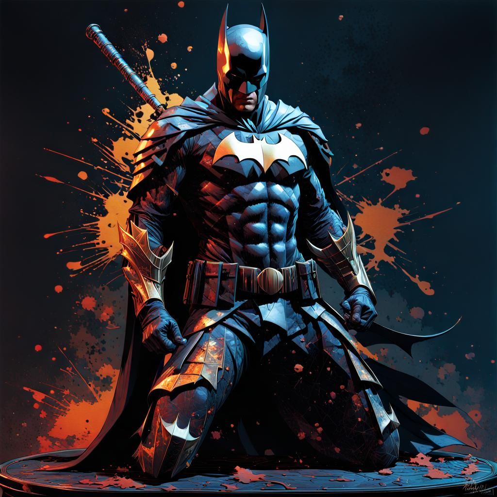 Batman X Samurai 1 - AI Generated Artwork - NightCafe Creator