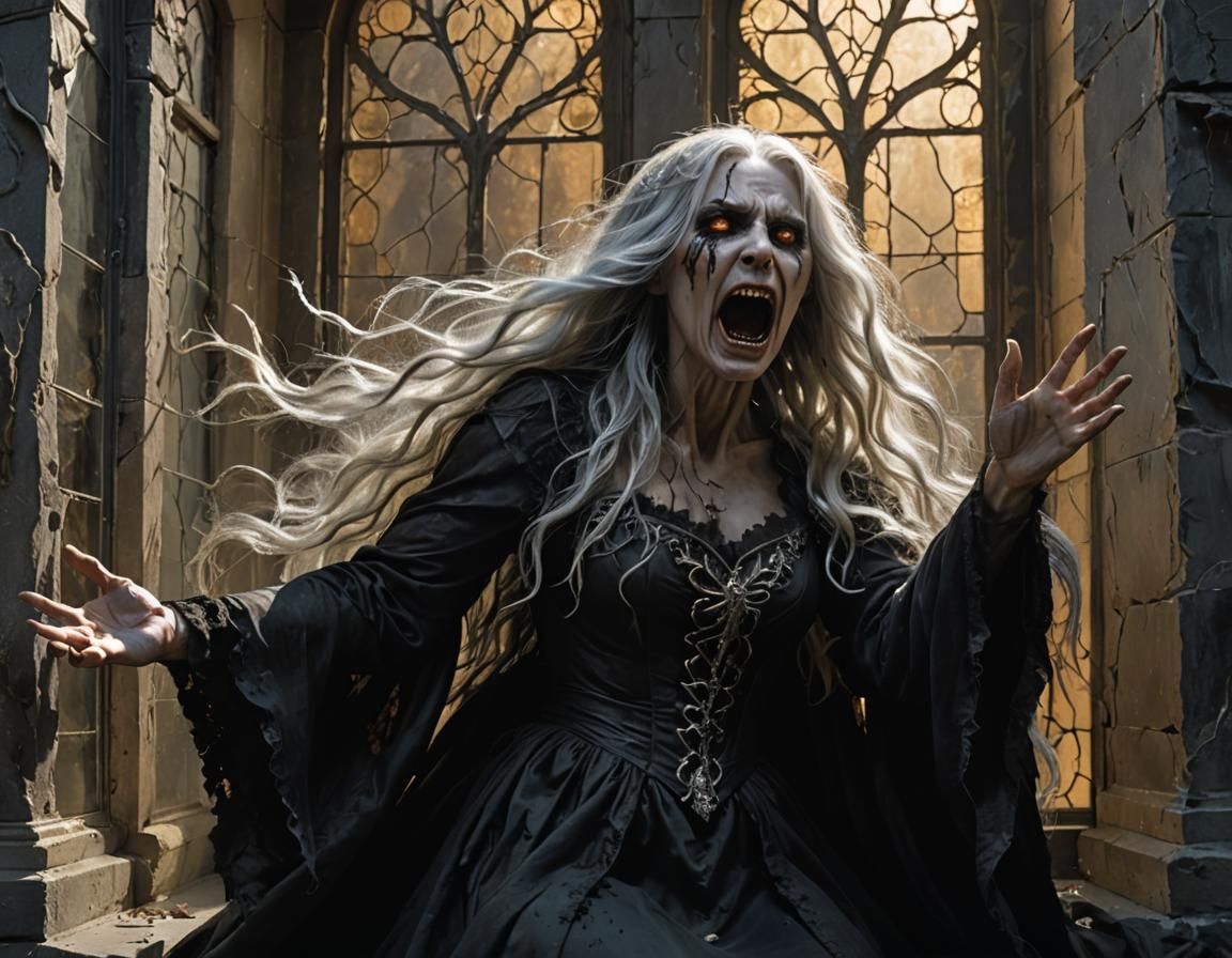 Daily Challenge #863: Creepy Ghosts - Noble Lady's Ghost screaming in ...