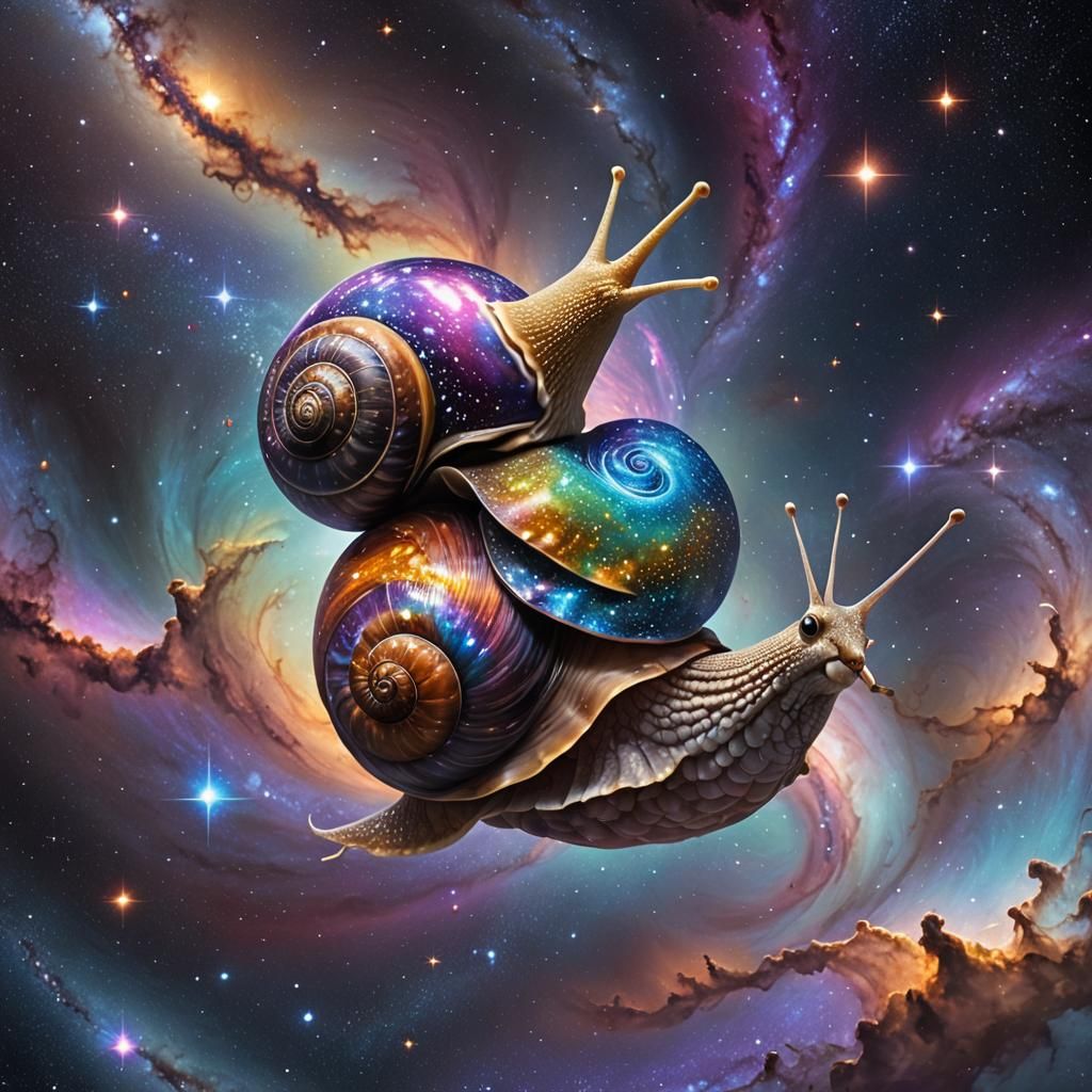 cosmic snail - AI Generated Artwork - NightCafe Creator