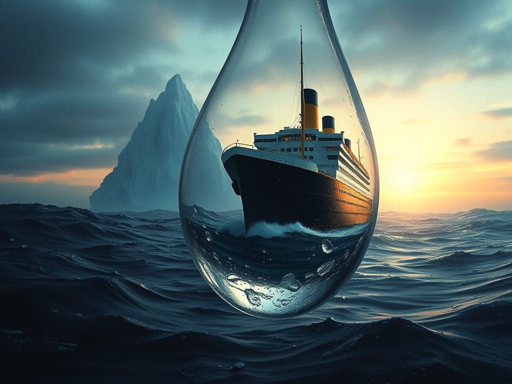 What if - Majestic Titanic Ship Rises from Ocean Depths in D...