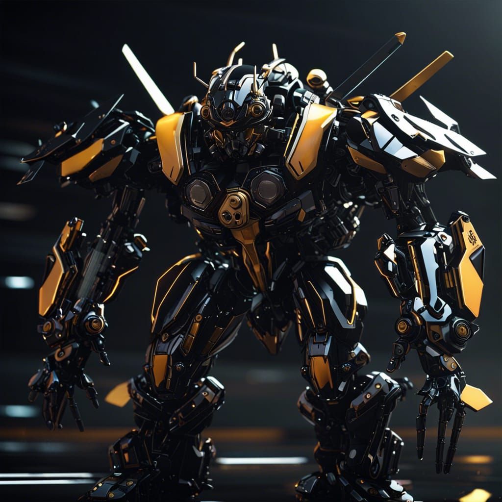 Bumblebee Samurai - AI Generated Artwork - NightCafe Creator