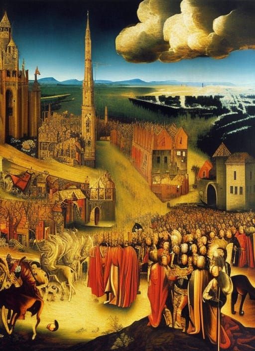 Special effects for the Book of Revelation - 14 Century detailed oil ...