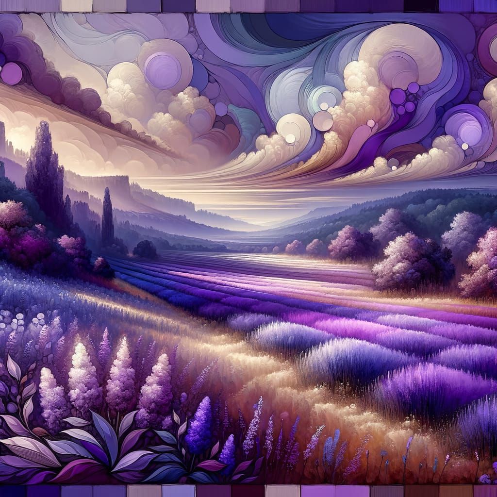 Purple rules in Provence. - Purple rules in Provence.