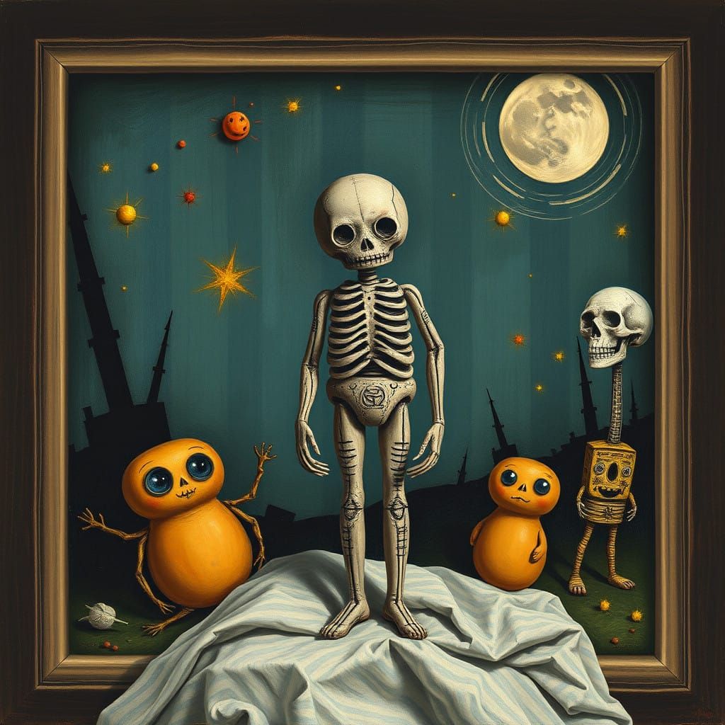 Voodoo Dolls of Legendary Artists in Cubist Style - AI Art