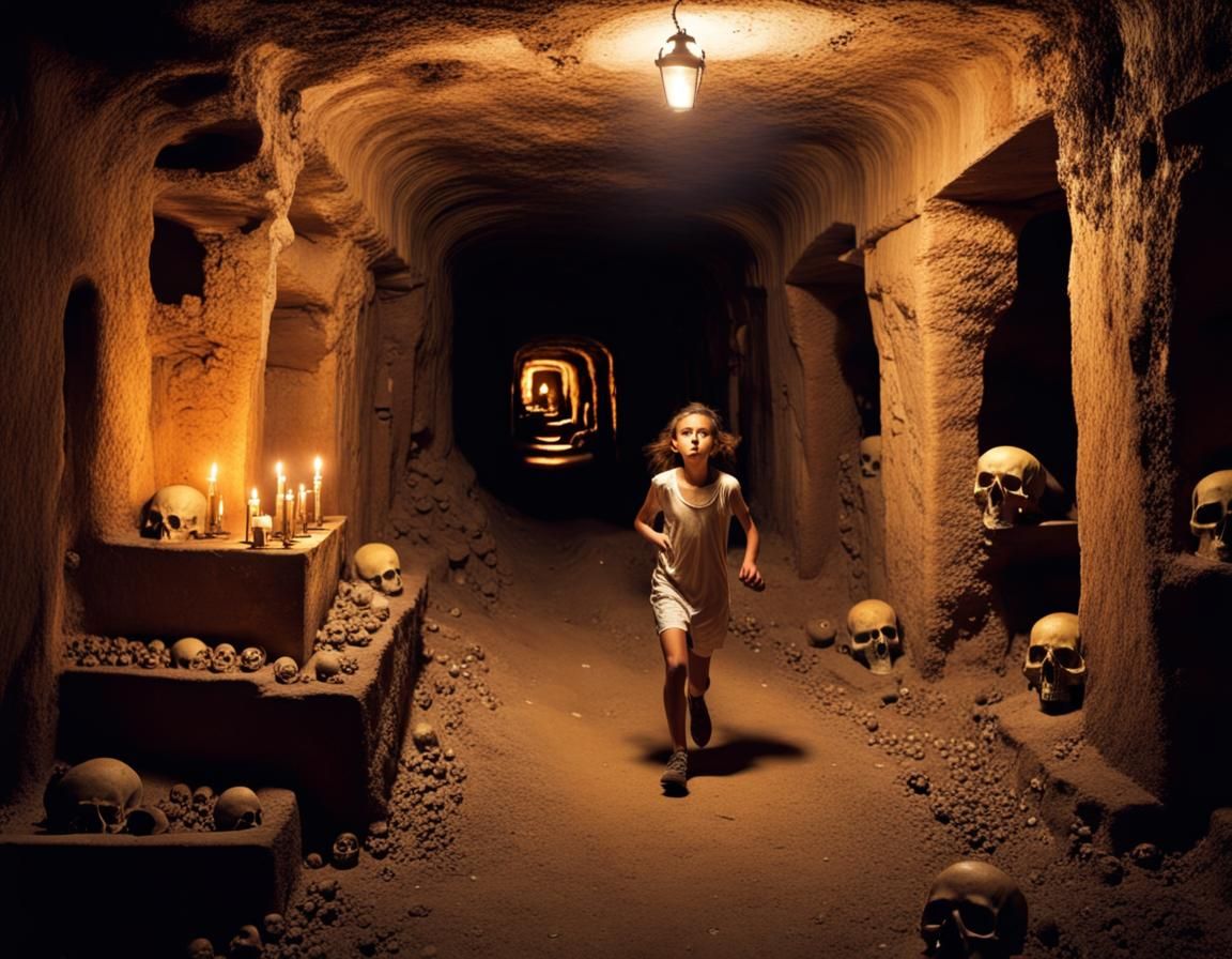 Exploring the Catacombs underground - AI Generated Artwork - NightCafe ...