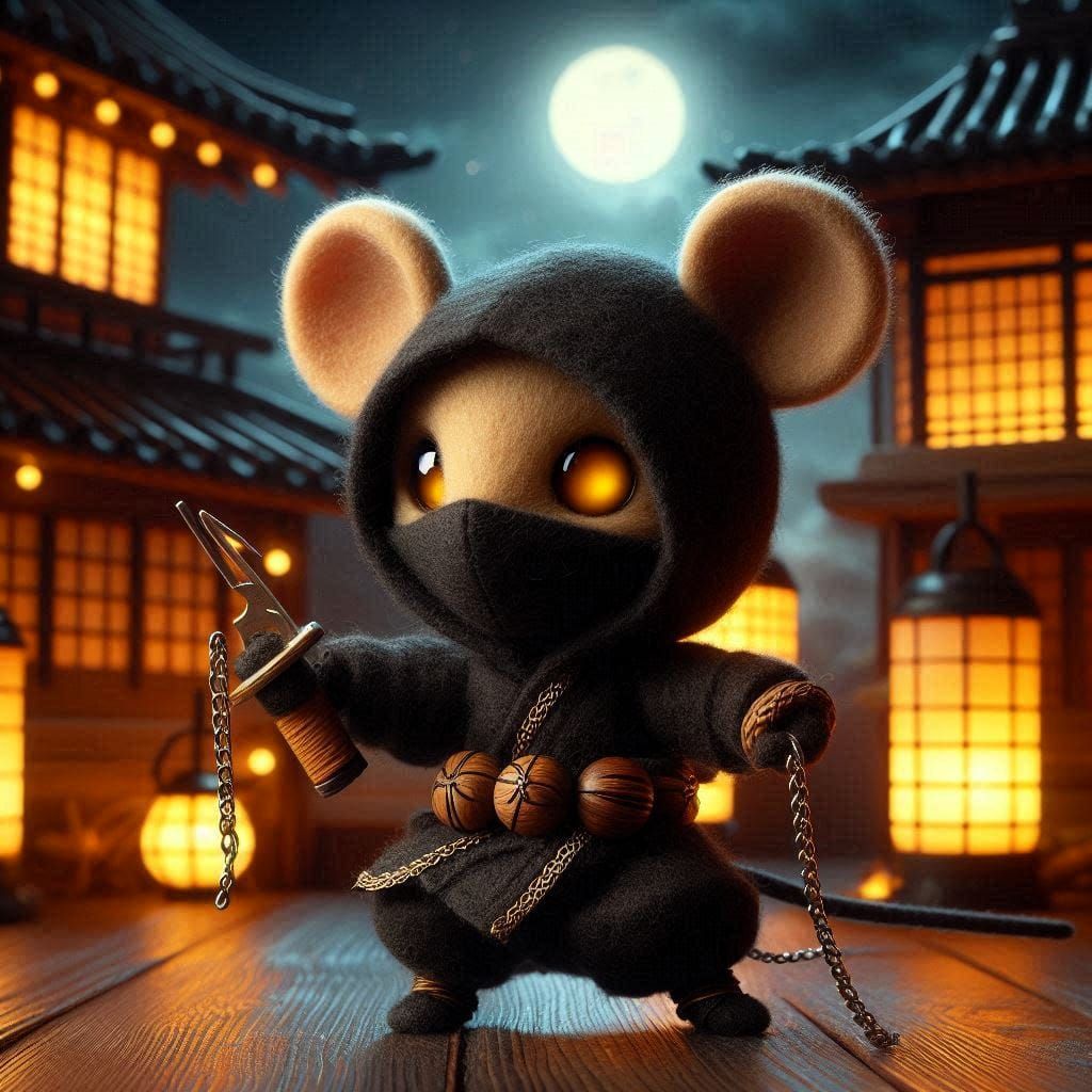 Ninja Mouse - AI Generated Artwork - NightCafe Creator