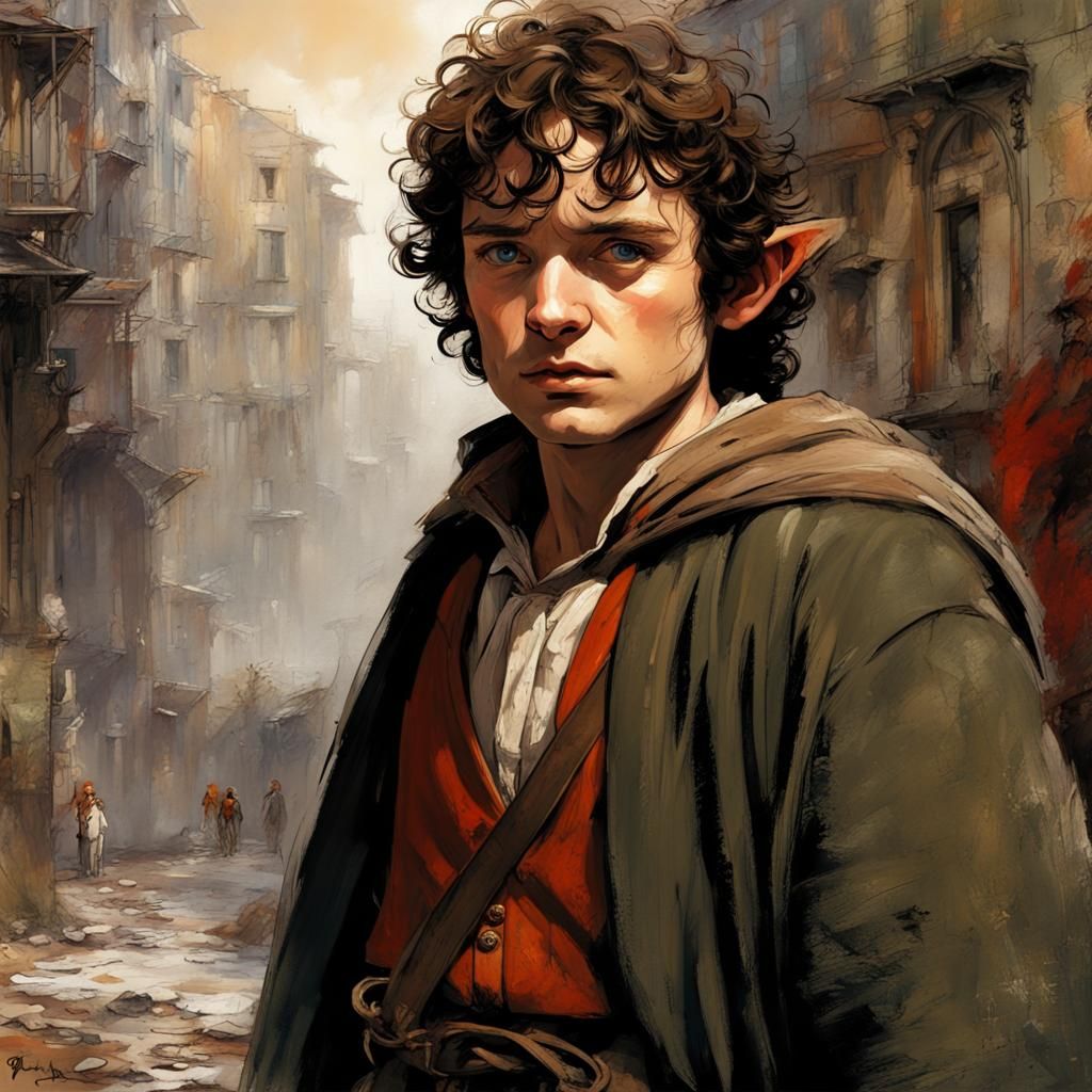 Frodo Baggins - AI Generated Artwork - NightCafe Creator