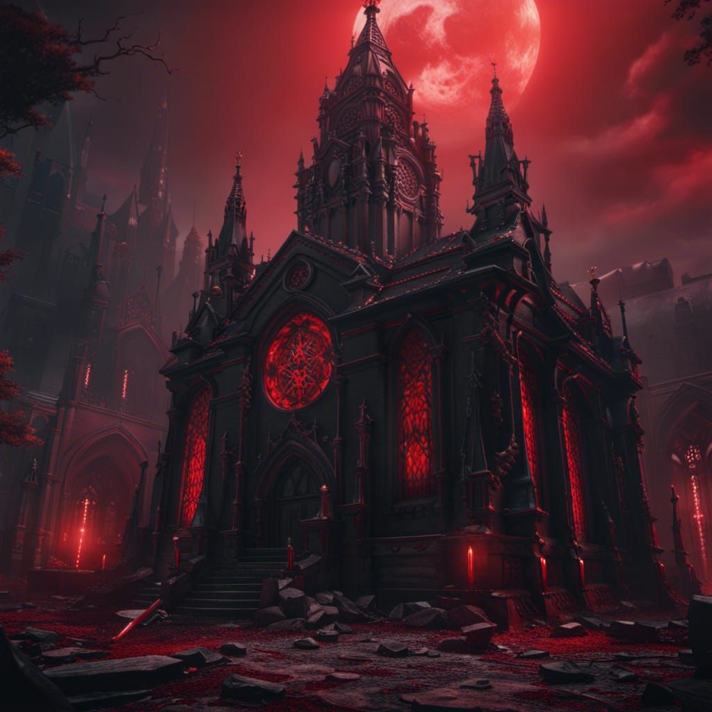 Goth satanic church - AI Generated Artwork - NightCafe Creator