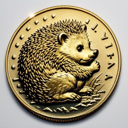 fine gold 1oz hedgehog coin - fine gold 1oz hedgehog coin