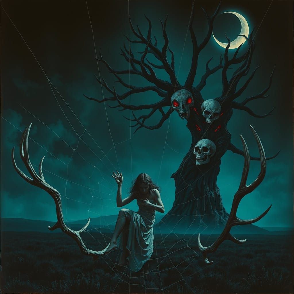 Eerie Surrealism: Death and Decay in a Haunting La... - AI Art