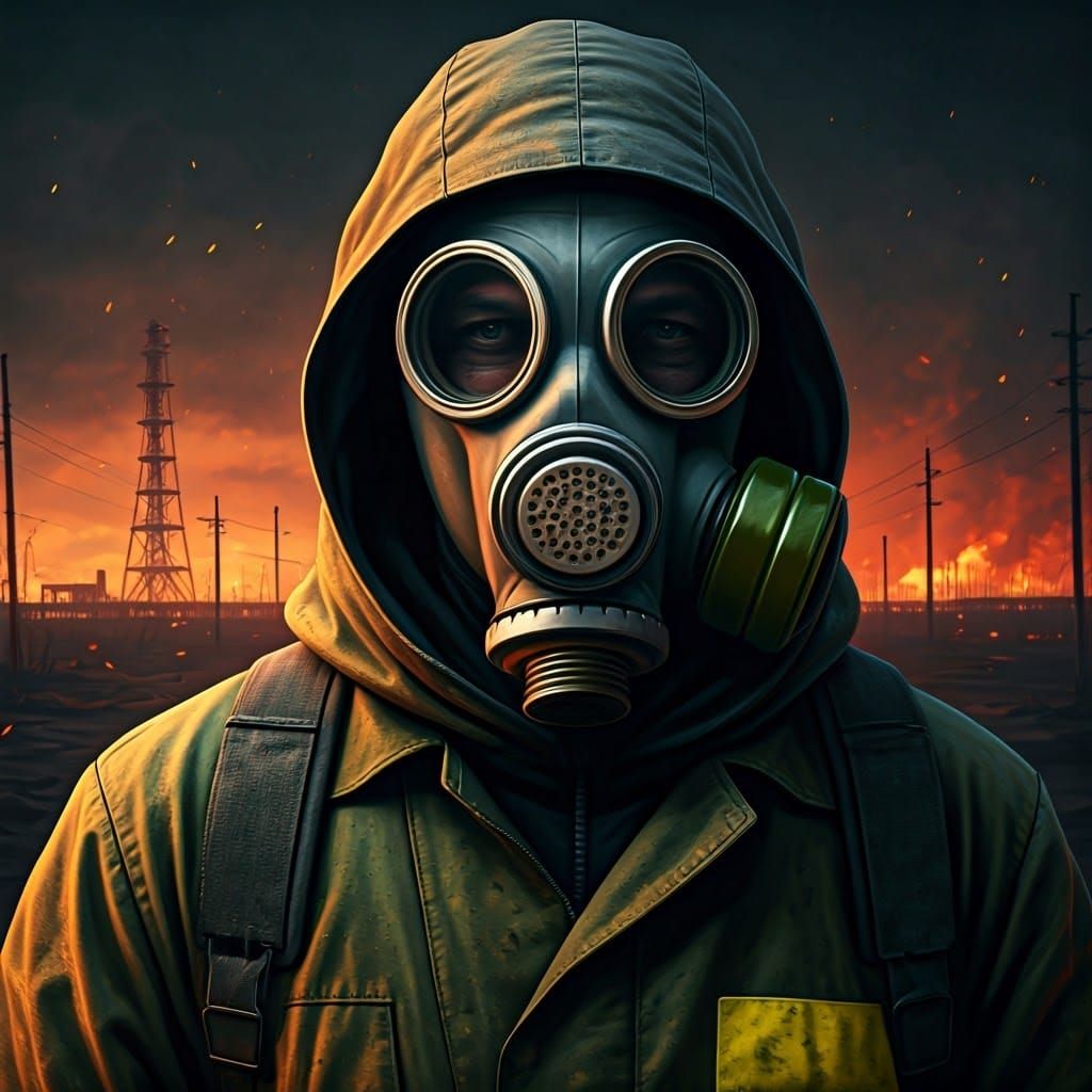 Chernobyl Liquidator in Gritty, Realistic Detail - AI Art