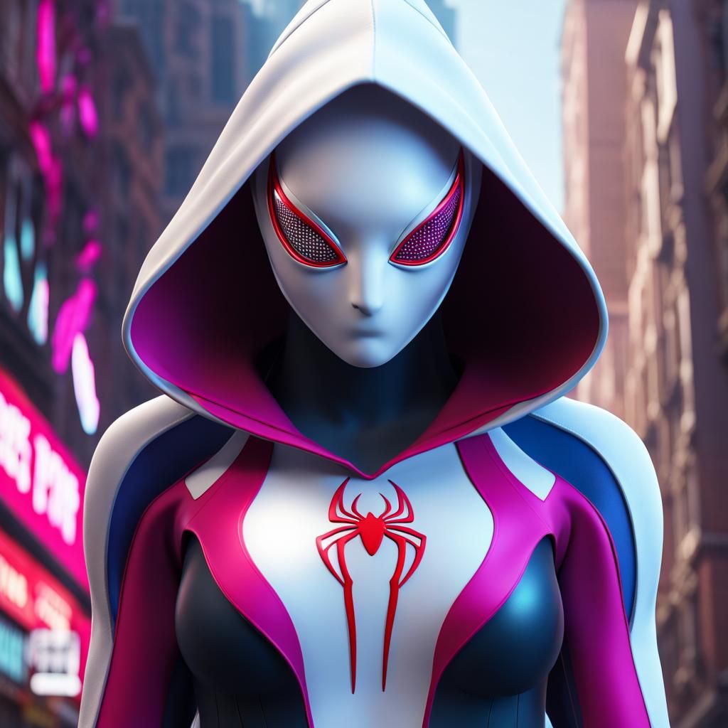 Spider-Gwen - AI Generated Artwork - NightCafe Creator