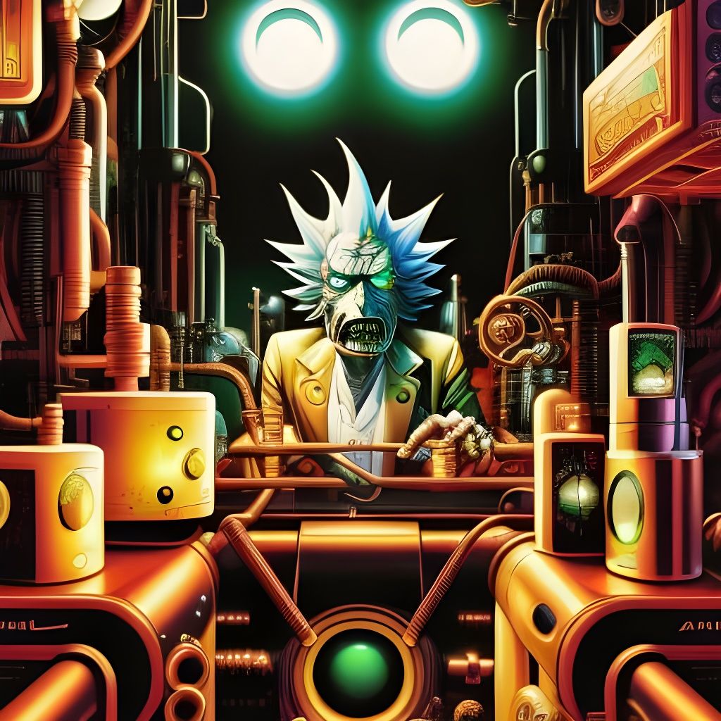 Mad Rick - AI Generated Artwork - NightCafe Creator