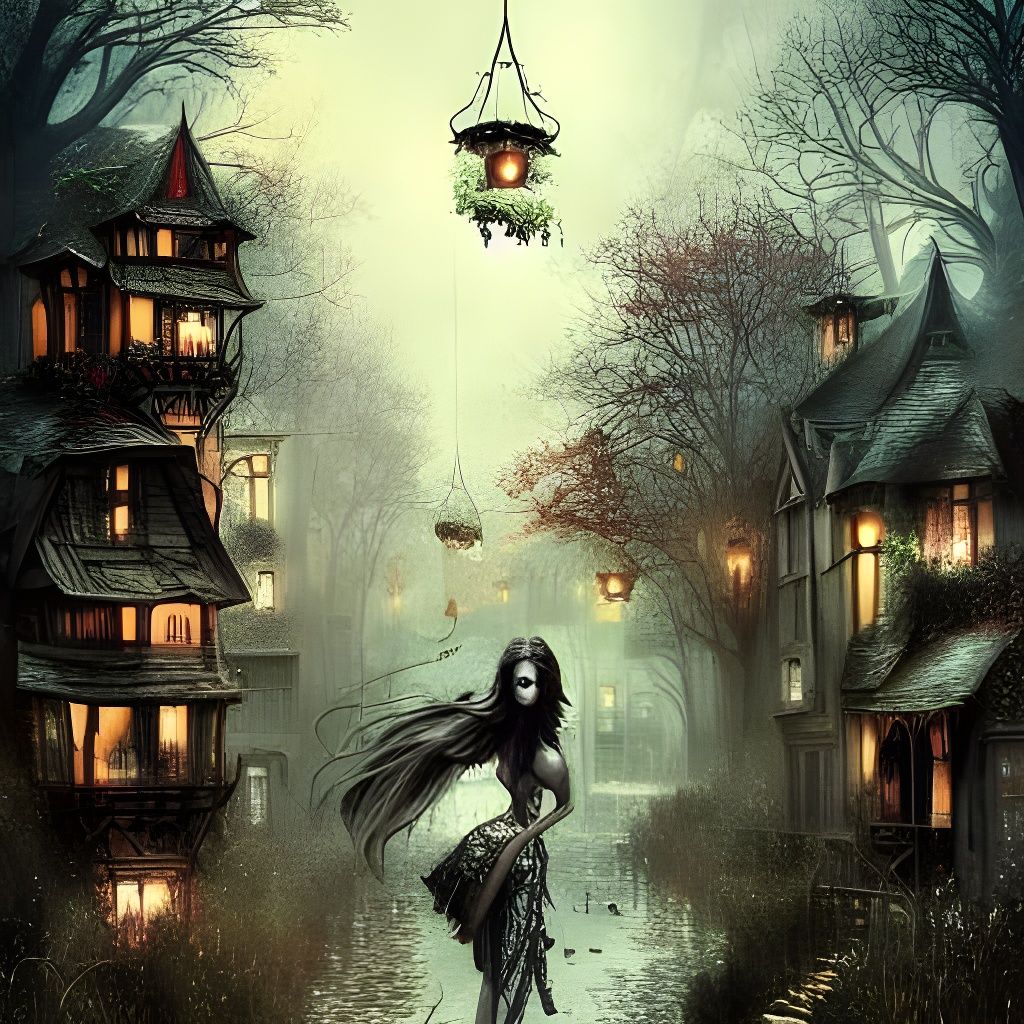 Beautiful whimsical village by russ mills by anna dittman, Epic ...