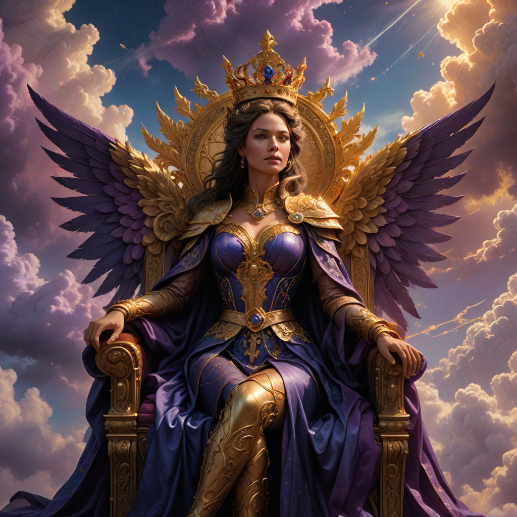 Ethereal Queen of the Universe Reigns Supreme in V... - AI Art