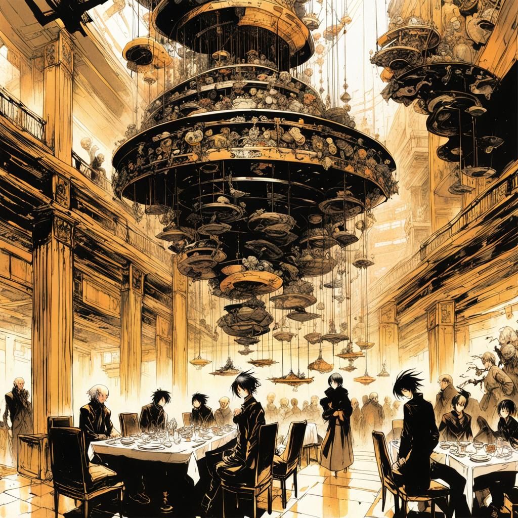 Art by Tsutomu Nihei, Hiroya Oku, Masamune Shirow, influenced by ...