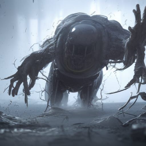 Grey Stalker - AI Generated Artwork - NightCafe Creator