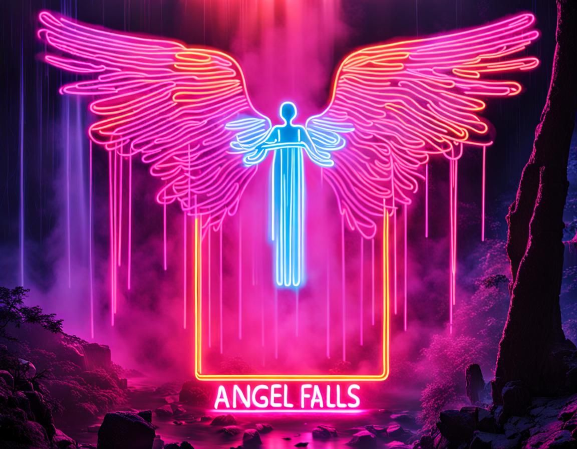 Angel Falls - AI Generated Artwork - NightCafe Creator