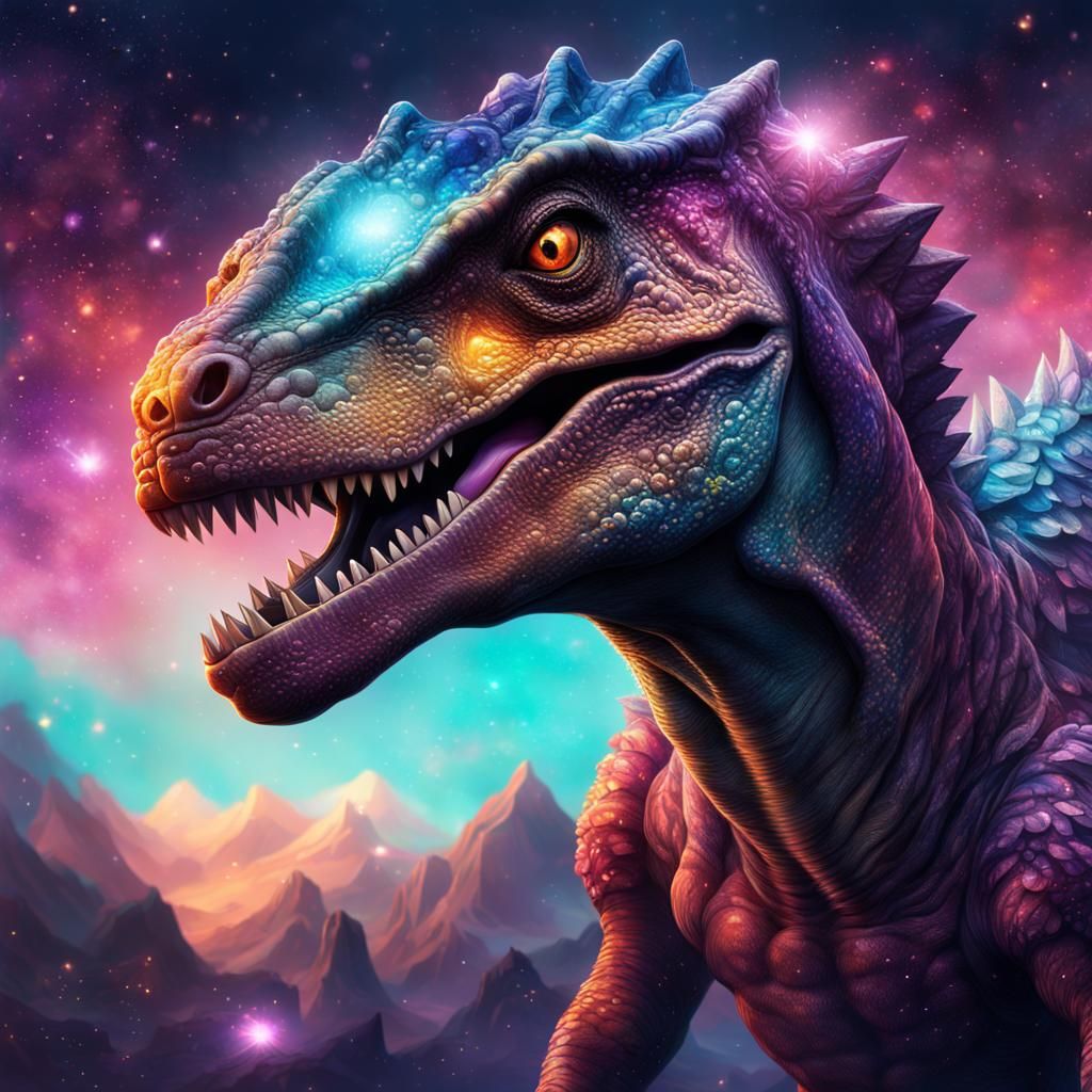 A galaxy dino - AI Generated Artwork - NightCafe Creator