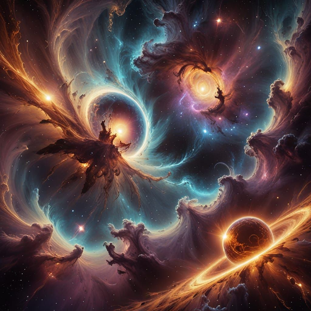 A breathtaking cosmic dreamscape - Ethereal Nebula Dreamsc...