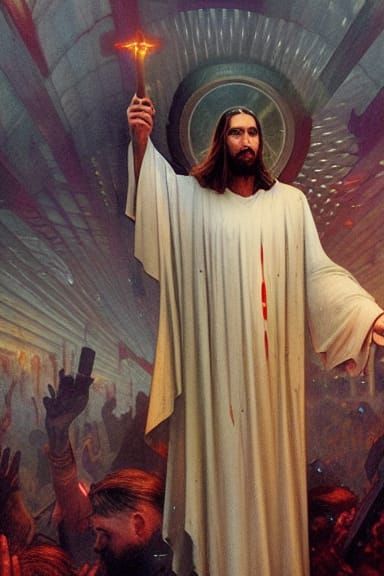 Apocalyptic Preacher - AI Generated Artwork - NightCafe Creator